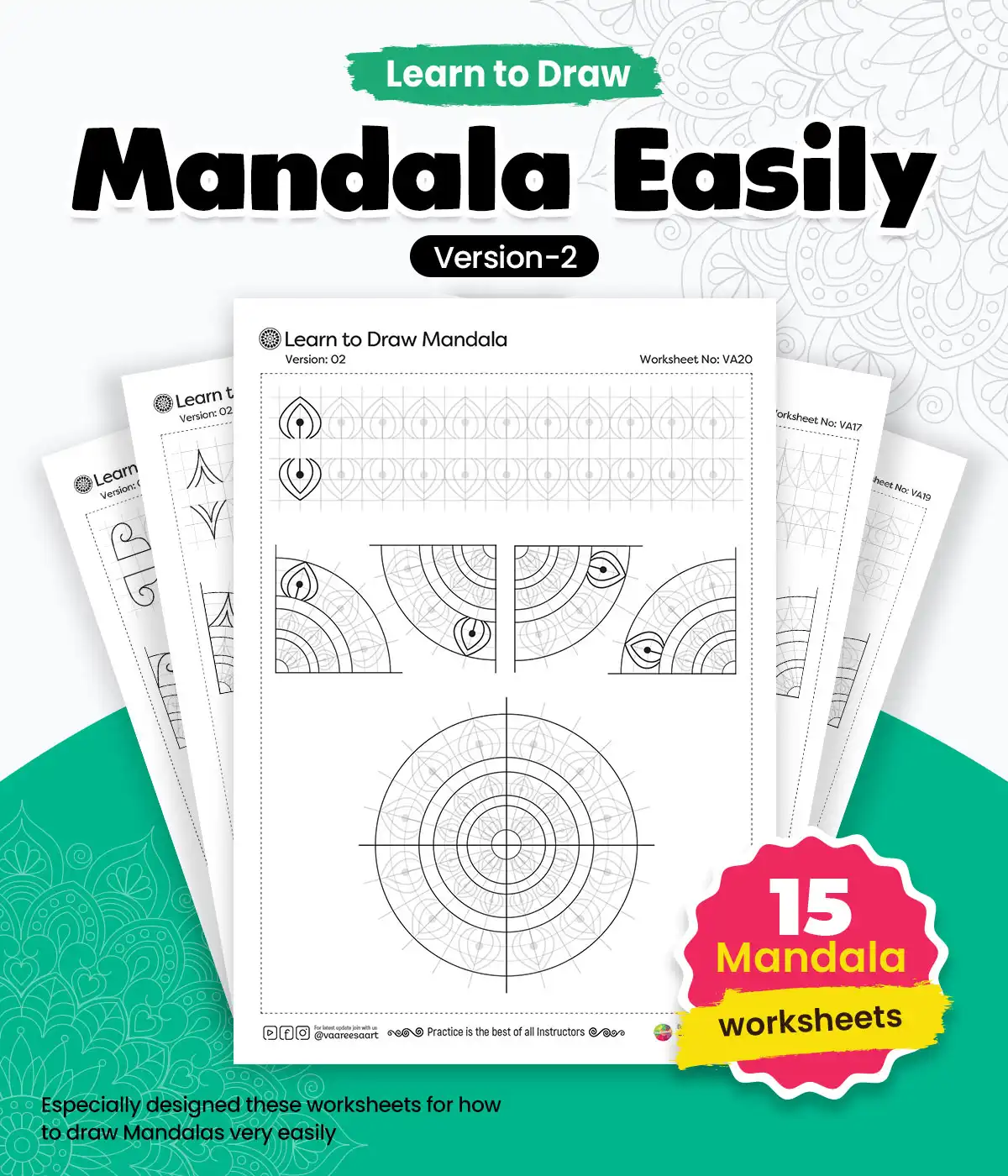 Mandala Worksheets Archives - Vaareesaa